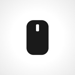 Computer mouse isolated flat mouse line Royalty Free Vector