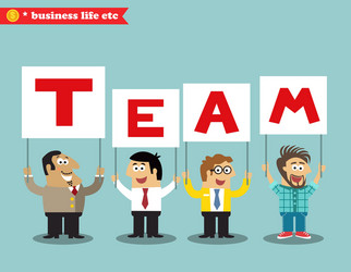 Cartoon little kids holding banner Royalty Free Vector Image