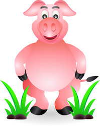 Funny cartoon tree character Royalty Free Vector Image