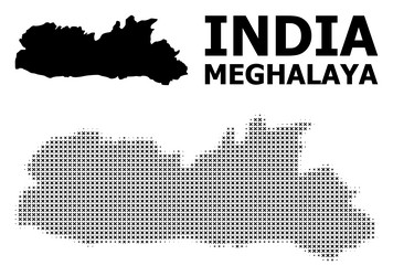 Meghalaya Map Vector Images (over 300)