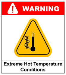 High Temperature Warning Sign Vector Images (over 250)