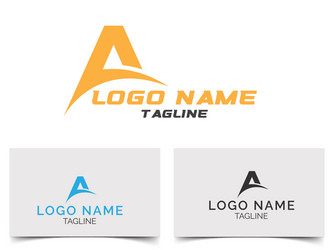 En logo design letter lettering Royalty Free Vector Image