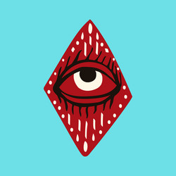 Magical mystical eye Royalty Free Vector Image