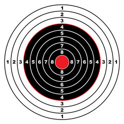 Red target Royalty Free Vector Image - VectorStock