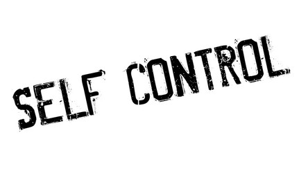 Self control rubber stamp Royalty Free Vector Image