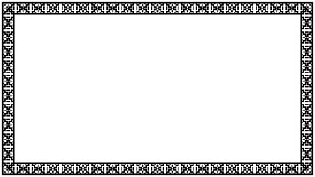 African triangles pattern frame border rectangular