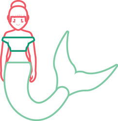 Mermaid Buns Hairstyle Vector Images (20)