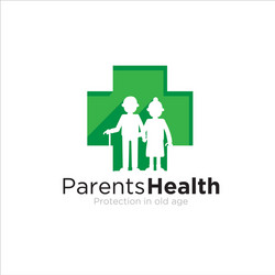 Love parent care logo designs simple modern Vector Image