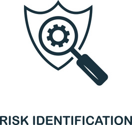 Risk management icon creative element design from Vector Image