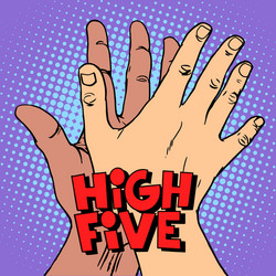 High Five Vector Images (over 4,100)