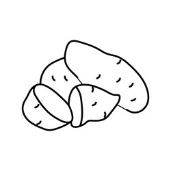 Potato Potatoes Outline Vector Images (over 7,200)