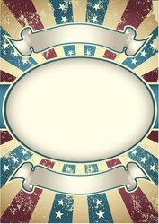 Vintage american poster Royalty Free Vector Image