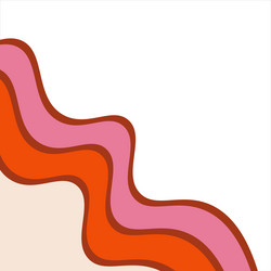 Retro rainbow corner Royalty Free Vector Image