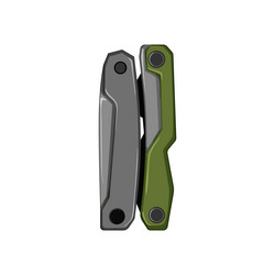 Multitool knife tool cartoon Royalty Free Vector Image