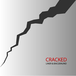 Cracked ground realistic crack texture crack Vector Image