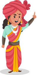 Rani lakshmibai cartoon character Royalty Free Vector Image