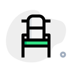 Chair from the bardic era with stylish backrest Vector Image