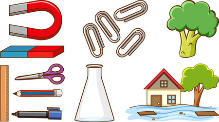 Large set different animals and other objects Vector Image