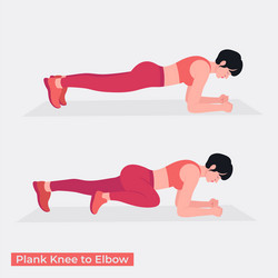 Elbow Plank Vector Images (86)