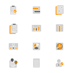 A set user interface line icons Royalty Free Vector Image