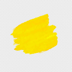 Yellow blob isolated Royalty Free Vector Image