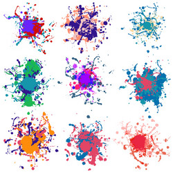 Paint splat set Royalty Free Vector Image - VectorStock