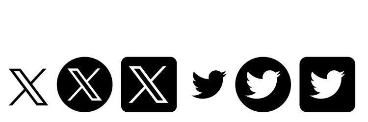 Facebook threads x twitter instagram youtube Vector Image