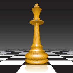 Leader in the chess game Royalty Free Vector Image
