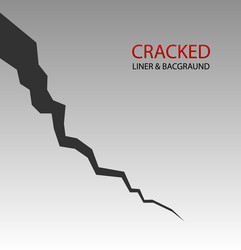 Cracked ground realistic crack texture crack Vector Image