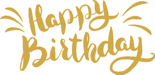Birthday Card Greeting Happy Inscription Vector Images (over 4,100)