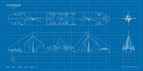 Outline hair clipper contour trimmer blueprint Vector Image