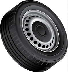 Truck wheels set Royalty Free Vector Image - VectorStock