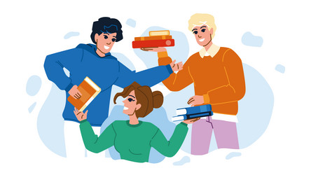 Book exchange Vector Images & Graphics for Commercial Use | VectorStock