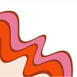 Retro rainbow corner Royalty Free Vector Image