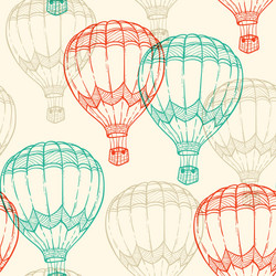 Travel background with air balloons Royalty Free Vector
