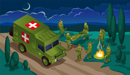 Hurt Soldiers Clip Art