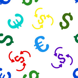 Money swirl seamless flat pattern Royalty Free Vector Image