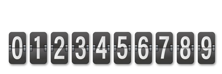 2023 countdown timer with different numbers Vector Image