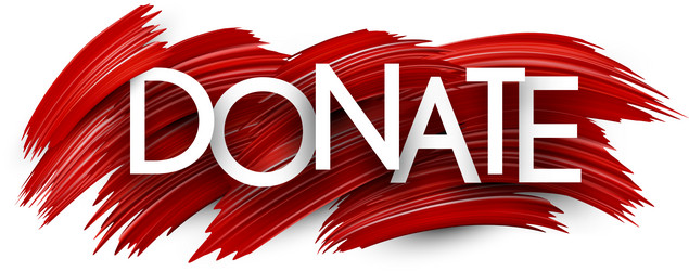 Fundraising paper word sign with colorful Vector Image