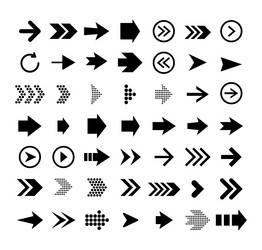 Arrows arrow direction signs set up pointer Vector Image