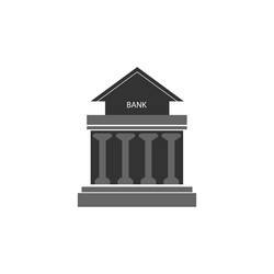 Bank building logo Royalty Free Vector Image - VectorStock
