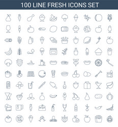 Freshness icons Royalty Free Vector Image - VectorStock