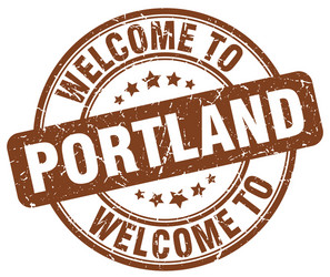 Welcome to portland Royalty Free Vector Image - VectorStock