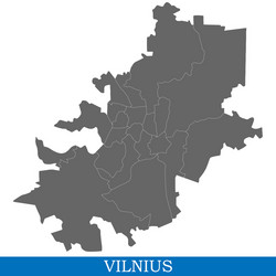 Kathmandu map detailed of city Royalty Free Vector Image