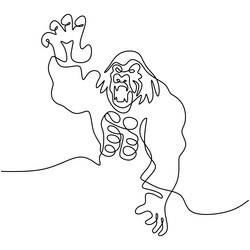 King Kong Line Drawing