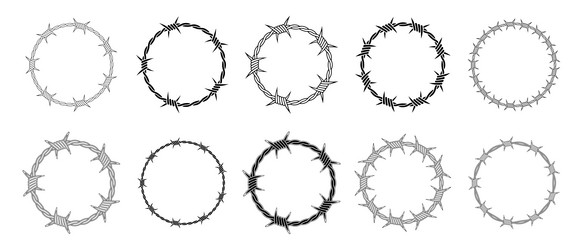 Barbed wire pattern Royalty Free Vector Image - VectorStock