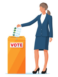 Pre-election campaign concept flat style Vector Image