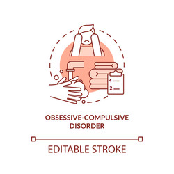 Obsessive compulsive disorder ocd symmetry Vector Image