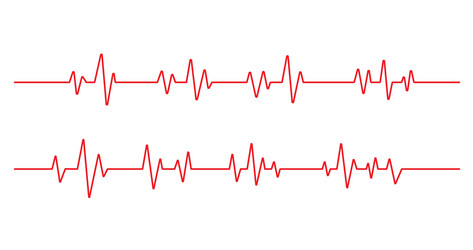 Red heartbeat line icon Royalty Free Vector Image