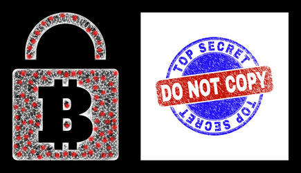 Textured confidential top secret stamp and grunge Vector Image